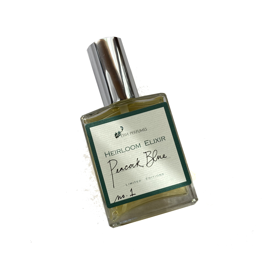 Peacock Blue {Heirloom Elixir no. 40; a blue oud fragrance} - DSH Perfumes